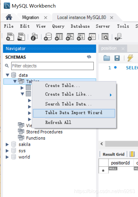 Mysql workbench导入csv文件问题记录与解决_csv文件导入mysql workbench后只有表头-CSDN博客