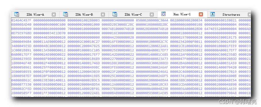 【Android 逆向】IDA 工具使用 ( 同步指定的 IDA View 视图 | Hex View 数据格式 | 过滤设置 )_ida ...