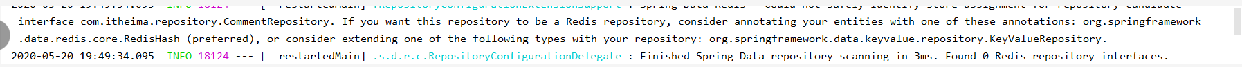 Spring Data Redis - Could not safely identify store assignment for repository candidate ...