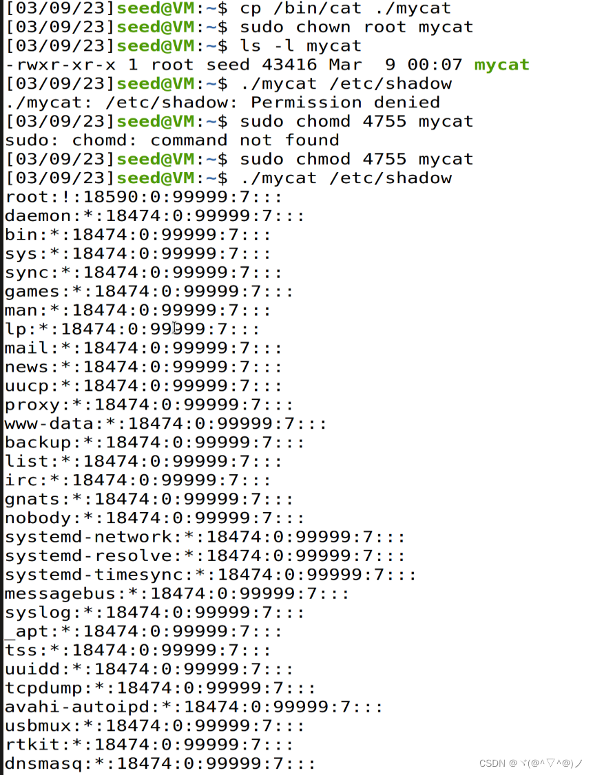 Set-UID特权程序原理级攻击方法_setuid-CSDN博客