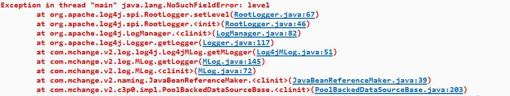 成功解决：Exception in thread “main“ java.lang.NoSuchFieldError: level_not in applications main ...