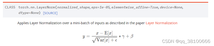 torch中的LayerNorm参数解释以及自定义_torch layernorm-CSDN博客
