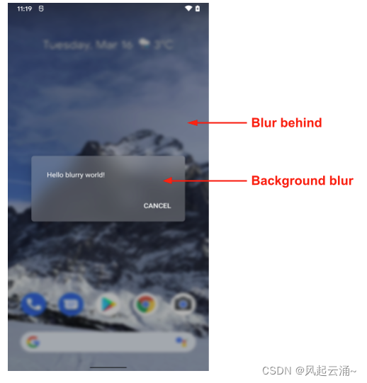 【Android】SDK31 原生api高斯模糊_setbackgroundblurradius-CSDN博客