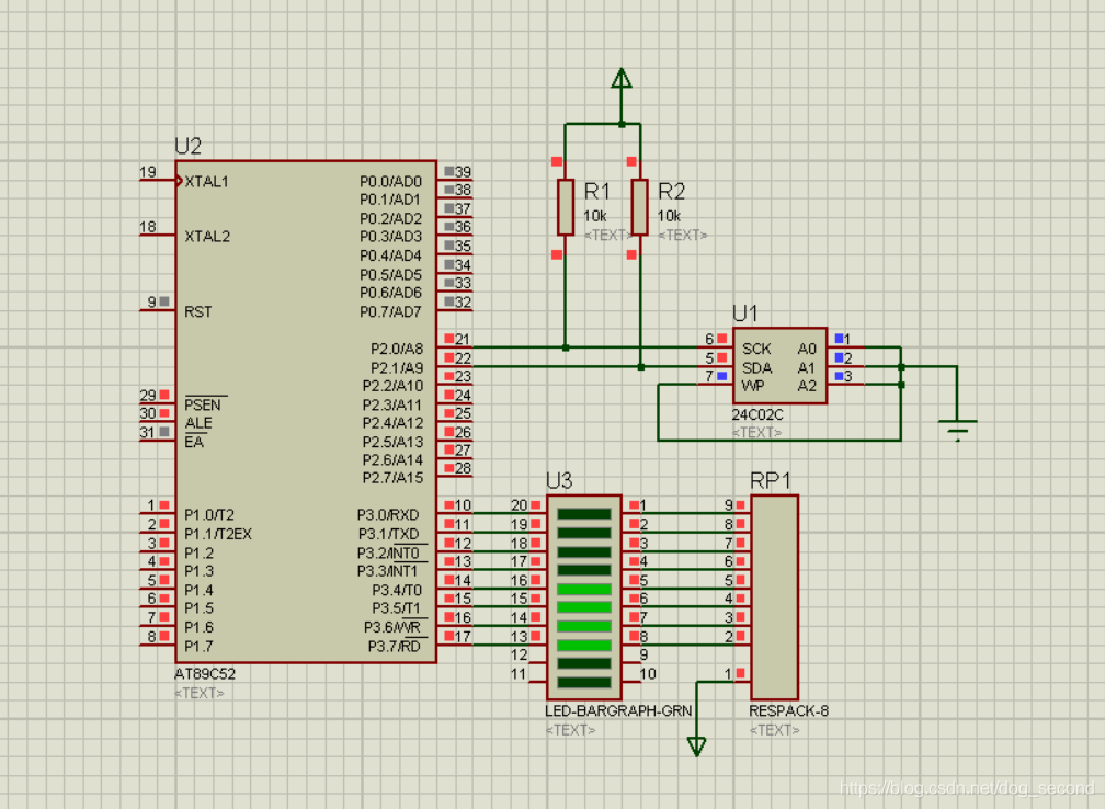 基于Proteus的51单片机I2C通讯_protues i2c通讯设计实验报告-CSDN博客