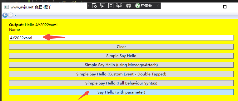 Ay写给2022的纯xaml [wpf4net5] - Caliburn Micro-调用vm的方法[3/16]_caliburn.micro activateitemasync 一个vm的 ...
