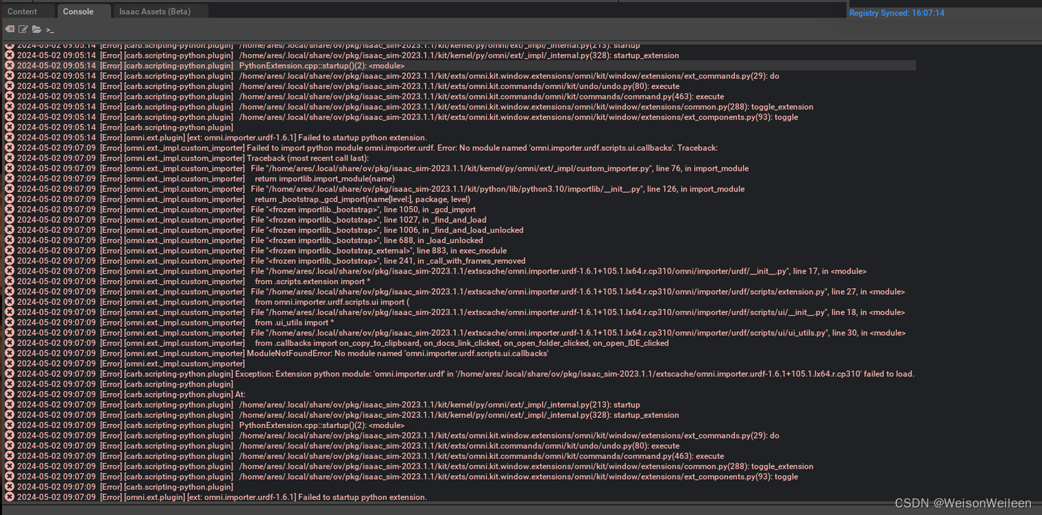 issac sim urdf 模块 no module named ‘....callbacks‘_no module named 'utils.callbacks-CSDN博客