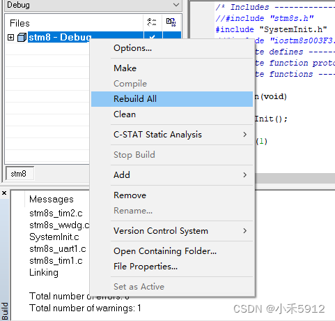 IAR for STM8工程建立-CSDN博客
