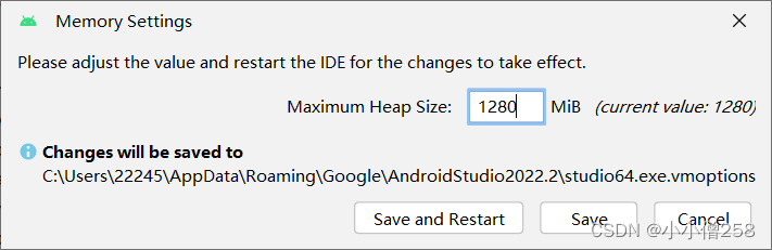 (J或A)IDEA/Eclipse闪退报错：There is insufficient memory for the Java Runtime Environment to continue ...