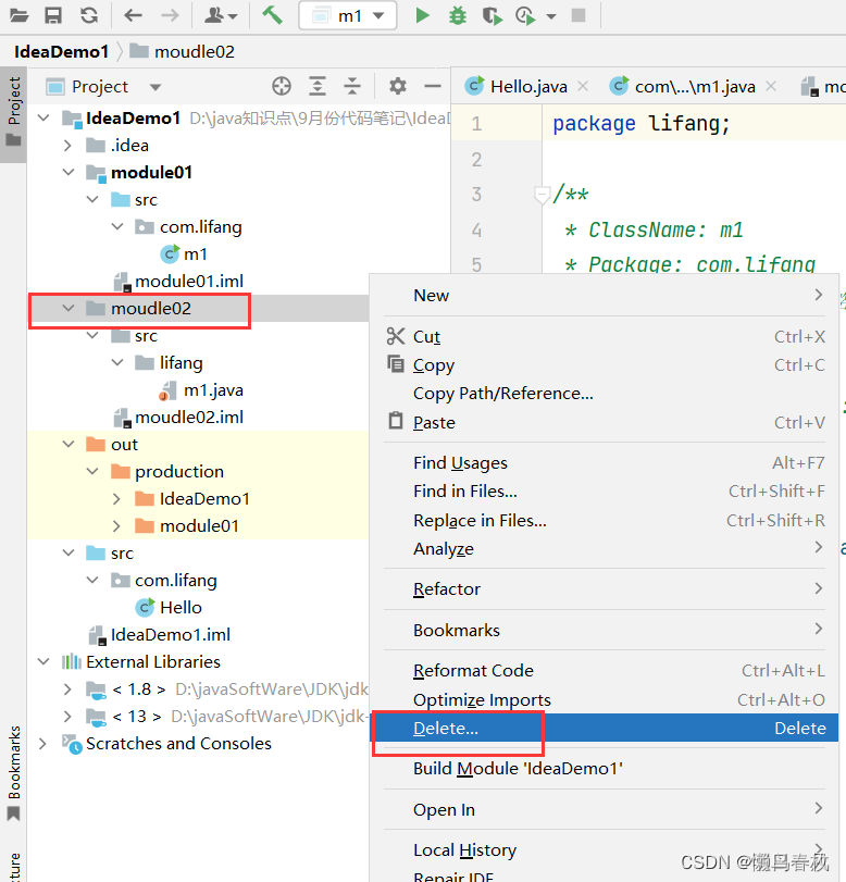 IDEA中的Project工程、Module模块的概念及创建导入_idea module-CSDN博客