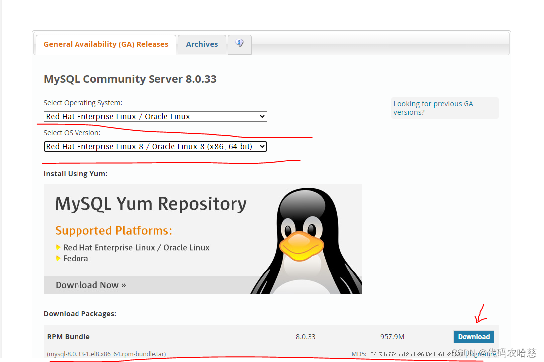 如何去官网下载在 Linux版本 的 jdk、tomcat、MySQL安装包_jdk linux官网下载-CSDN博客