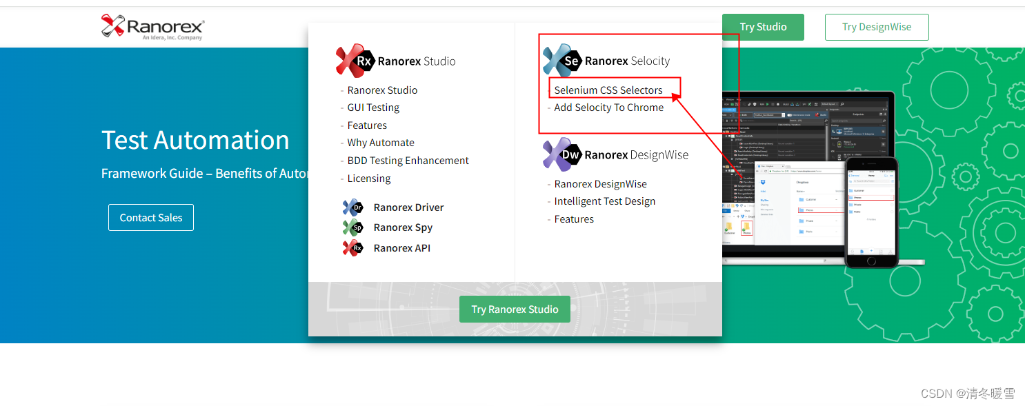 Chrome浏览器插件Ranorex Selocity-CSDN博客