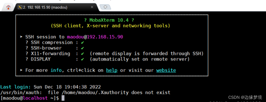 MobaXterm如何连接CentOS7的Linux虚拟机？Redis可视化客户端工具如何连接Linux版Redis？_mobaxterm连接机器-CSDN博客