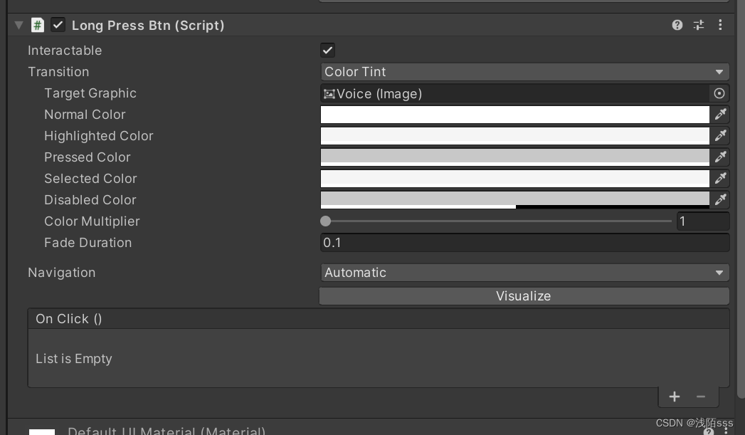 Unity 长按按钮_unity 按钮长按-CSDN博客