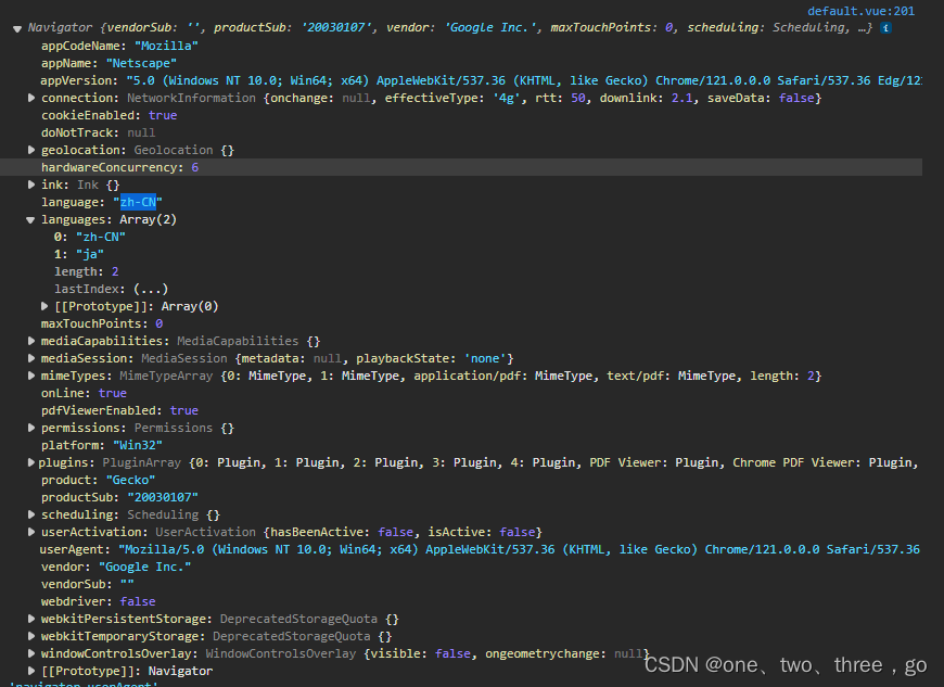 获取浏览器语言栏内容navigator_navigator.useragent获取language-CSDN博客