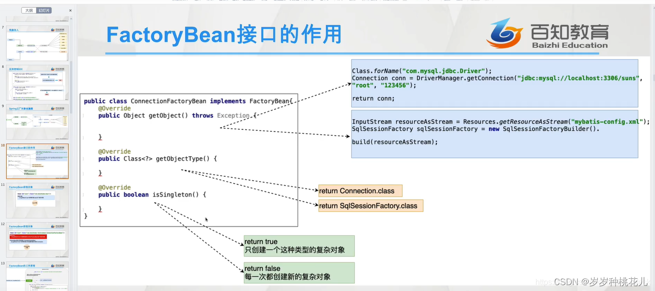 基于FactoryBean、实例工厂、静态工厂创建Spring中的复杂对象_java 实例工厂和静态工厂-CSDN博客