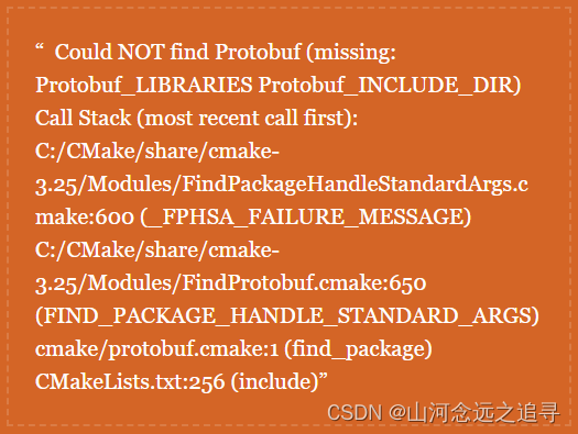 Could NOT find Protobuf (missing: Protobuf_LIBRARIES Protobuf_INCLUDE_DIR)-CSDN博客