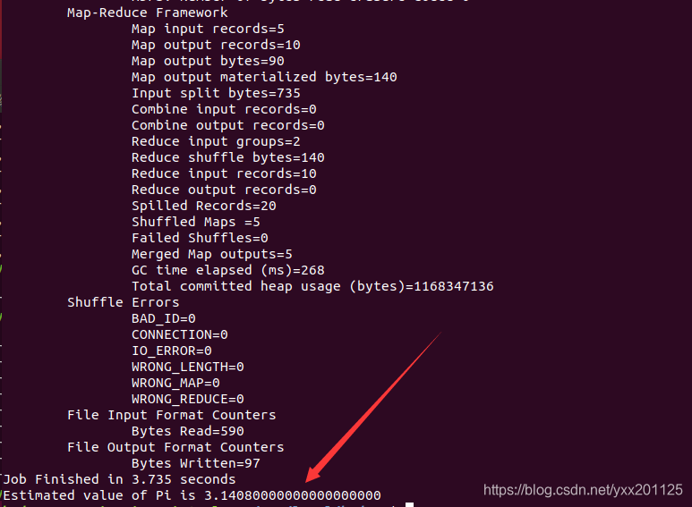 MapReduce分布式计算实例(pi程序、wordcount程序、grep程序)_mapreduce pi-CSDN博客