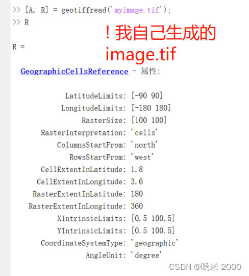 【Matlab】笔记：GeographicCellsReference 地理坐标知多少？矩阵、空间坐标、地理坐标之间转换等_grid map ...