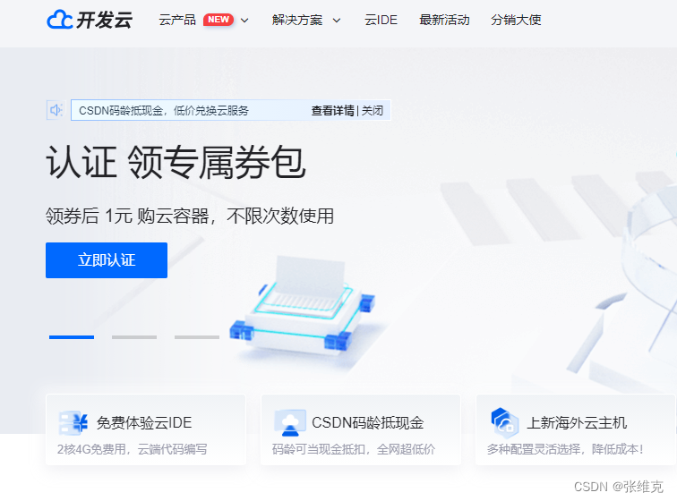 CSDN云服务体验-云IDE_csdn云服务功能体验-CSDN博客