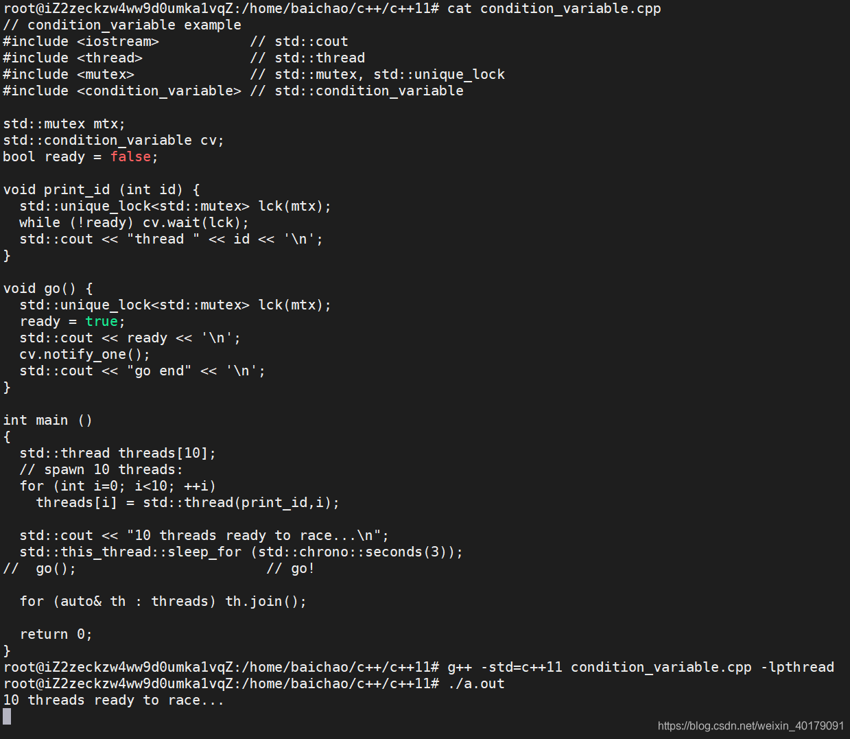 c++11 std::condition_variable、condition_variable_any、notify_all、notify_one、wait、wait_for、wait ...