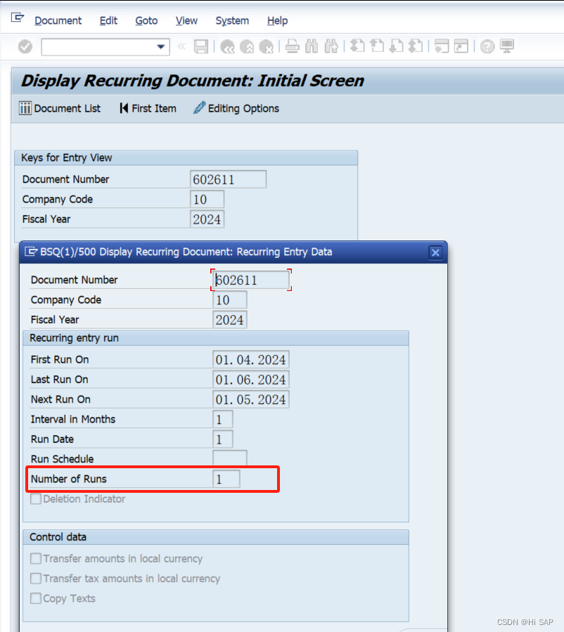 SAP 财务快速记账之—周期性凭证（Recurring Entries）_sap 周期性凭证-CSDN博客