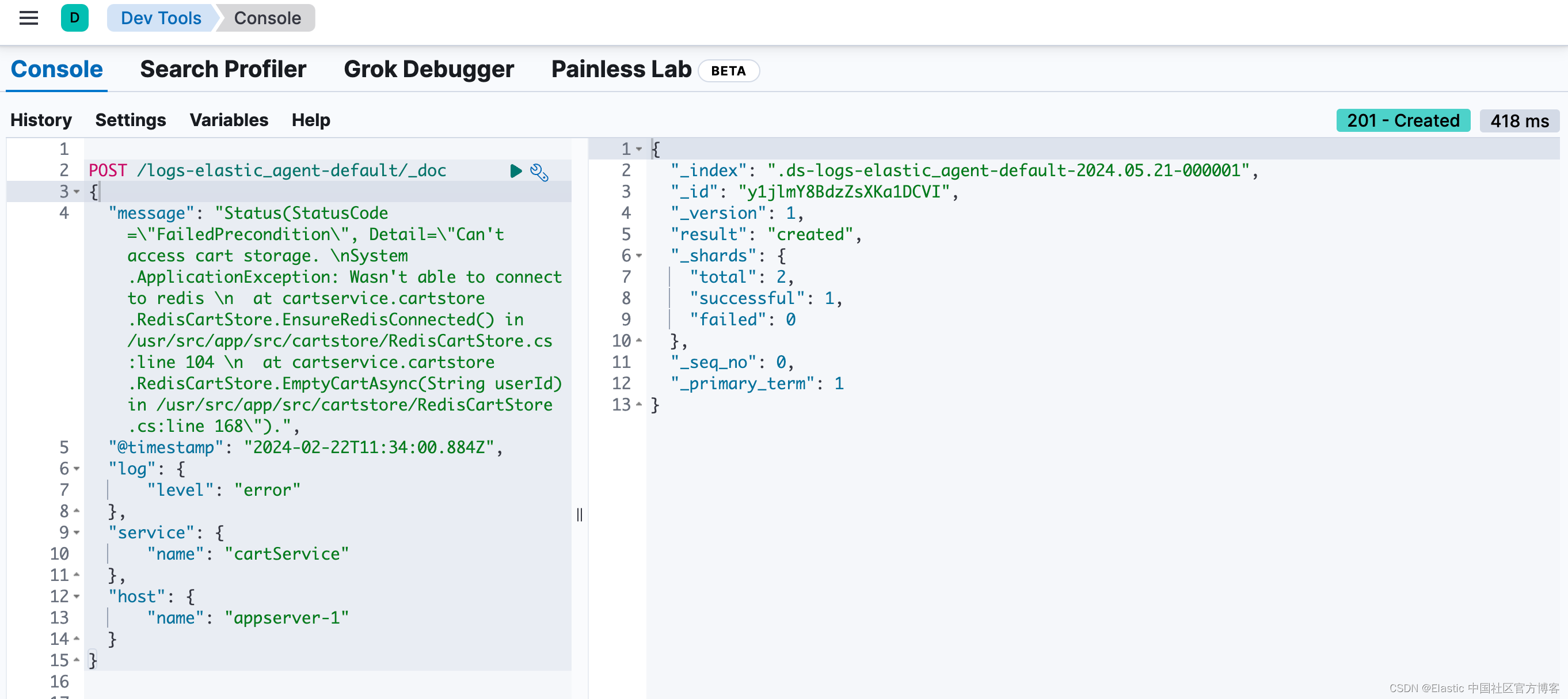 使用 Elastic AI assistant for Observability 来分析日志_基于ai的日志分析工具-CSDN博客