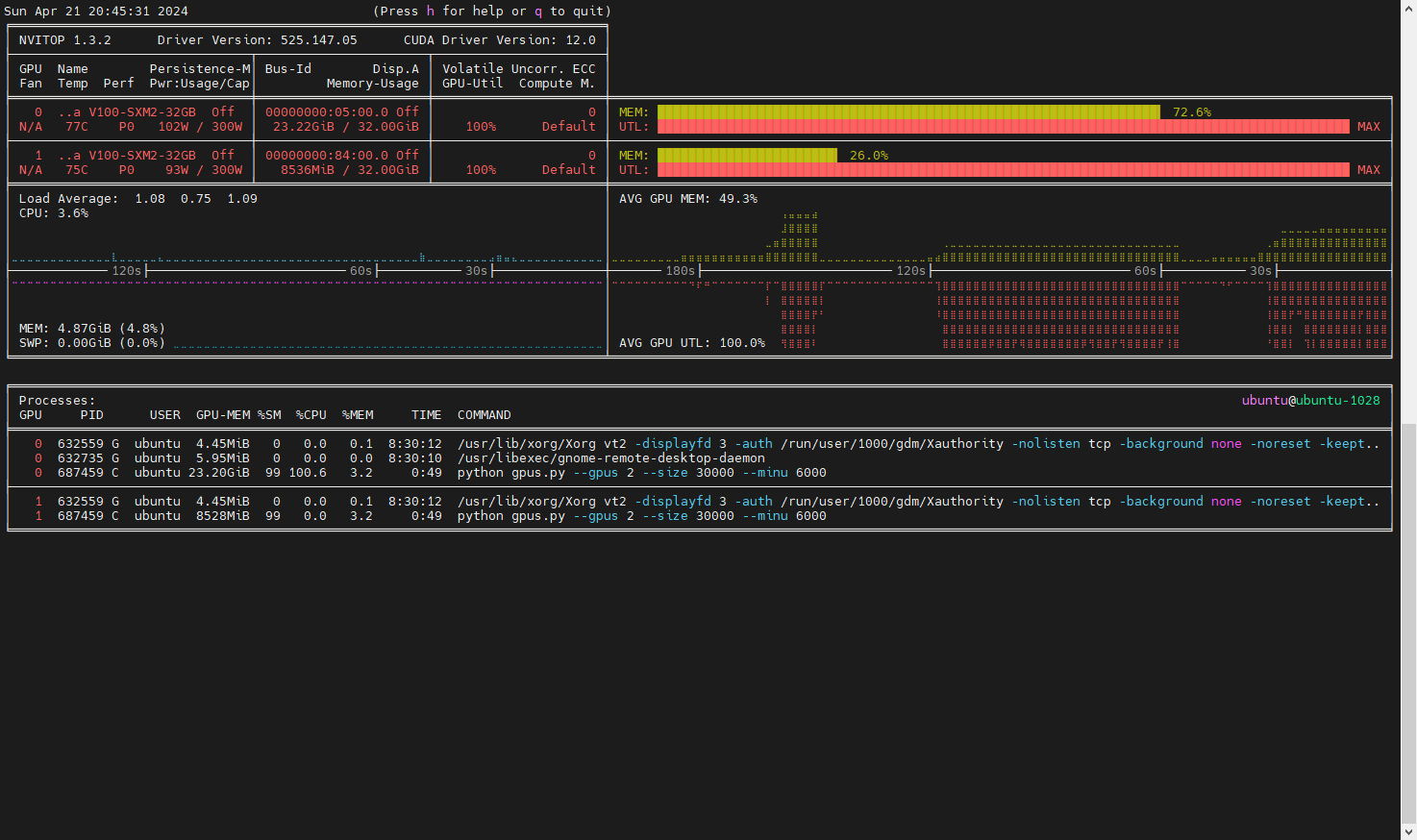 基于矩阵乘法的GPU烤机python代码（pytorch版）_用python语言编写gpu计算程序,实现矩阵的乘法计算。-CSDN博客