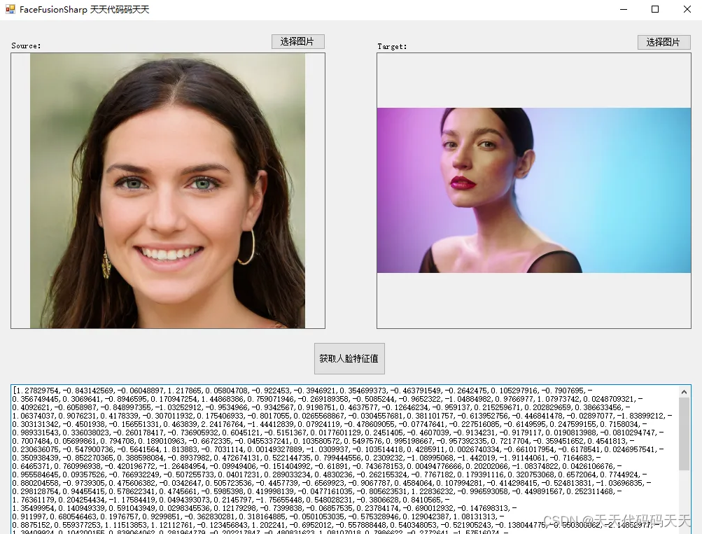 C#版Facefusion：让你的脸与世界融为一体！-03 获取人脸特征值-CSDN博客