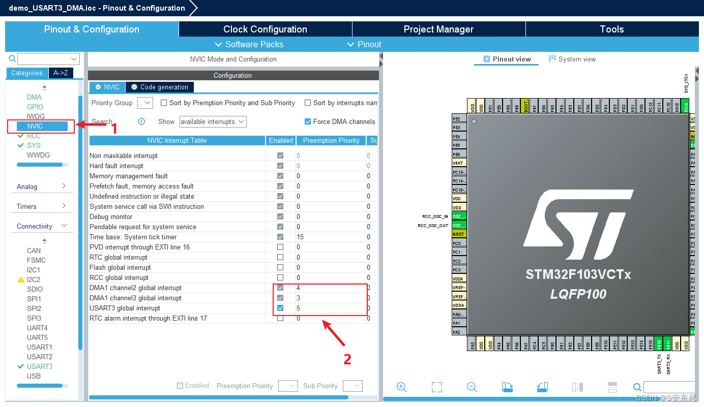 STM32F103下的DMA串口通讯-以485硬件收发-HAL库版_stm32f103 uart dma-CSDN博客