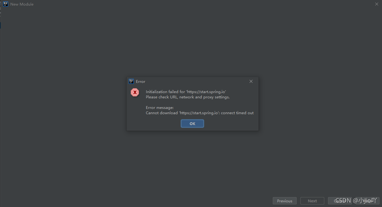 Initializr快速建立SpringBoot项目报Initialization failed for ‘https://start.spring.io‘ 解决办法_spring ...