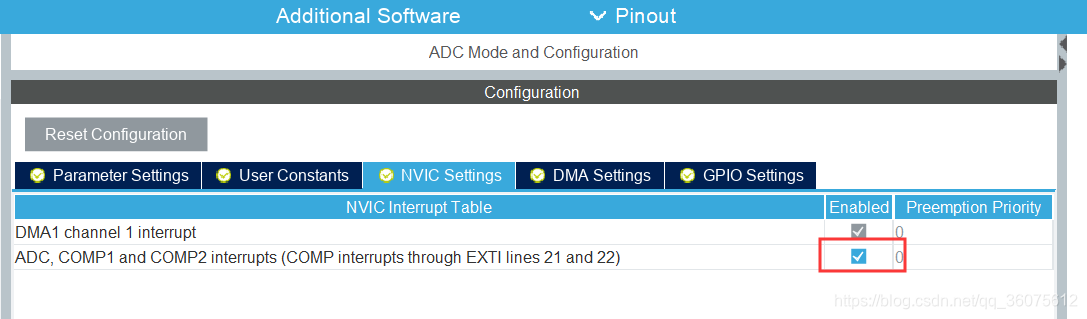 基于STM32HAL库ADC+DMA模式，高精度采集电池电量与芯片内部温度方法 （48脚 使用内部参考电压方案）_电池电量采集算法,如何准确和防干扰stm32-CSDN博客
