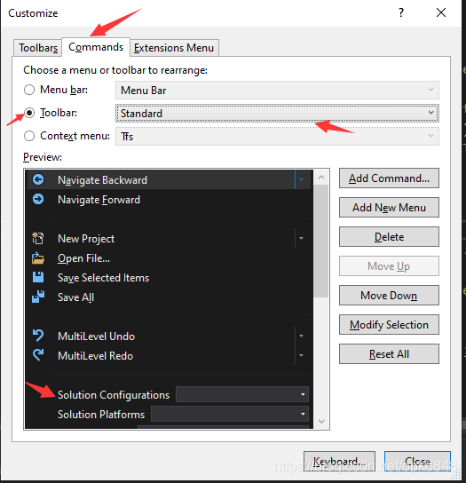vs 修改solution configurations界面大小_visual studio solution configure 窗口大小 ...