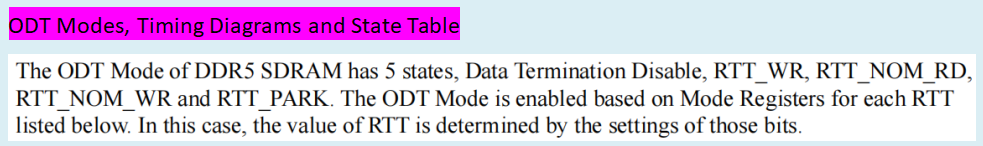 【JESD79-5之】5 片上终端-2（ODT Modes, Timing Diagrams and State Table）_odt rtt ...