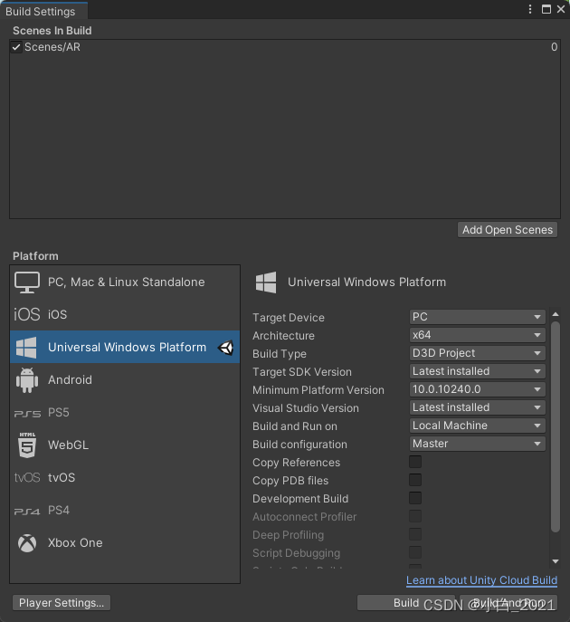 Vuforia发布UWP，问题求助_vuforia导出uwp-CSDN博客
