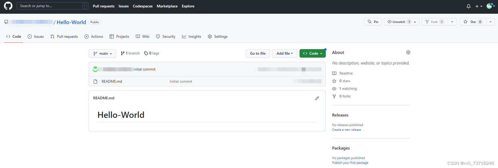 学习笔记：创建仓库与GIT连接_initialize repository with a readme-CSDN博客