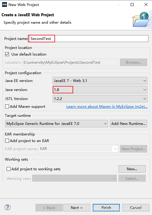 MyEclipse2017新建Web项目并运行_myeclipse的manage deployment-CSDN博客
