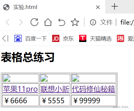 PHP基础学习第二课（HTML表格）的详细解说和制作_php
