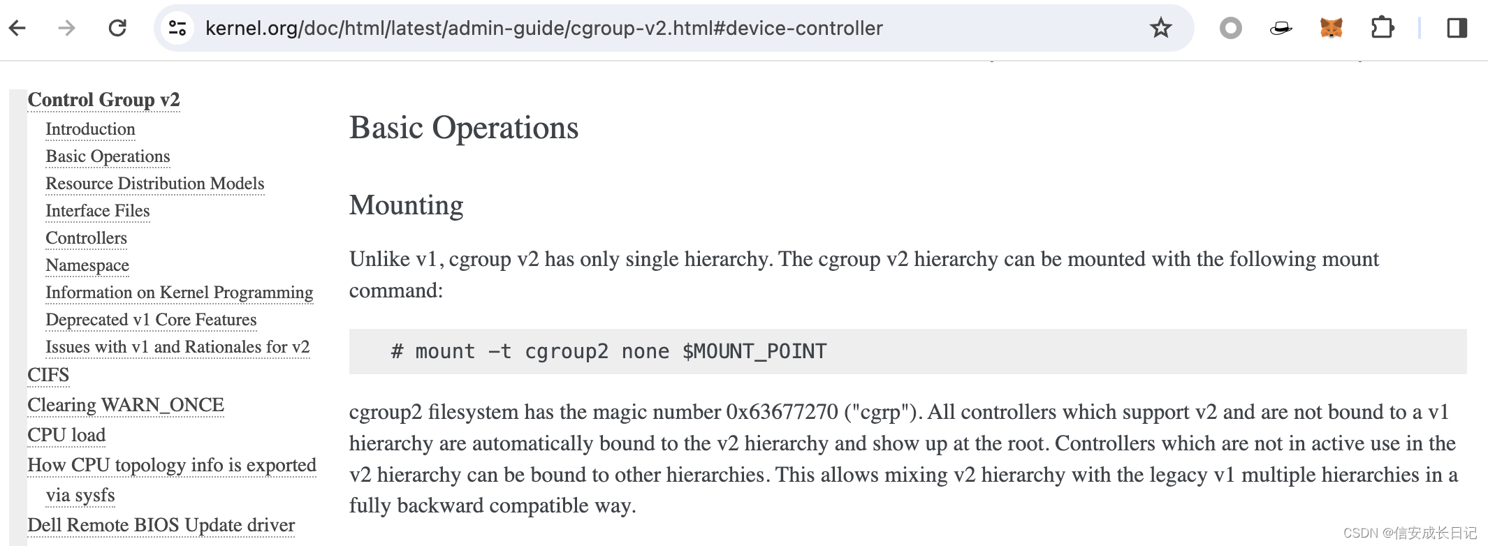docker mount cgroupv2失败研究_failed to find cpu cgroup (v2)-CSDN博客