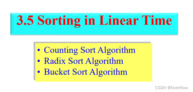 Sorting in Linear Time（线性时间排序）-CSDN博客