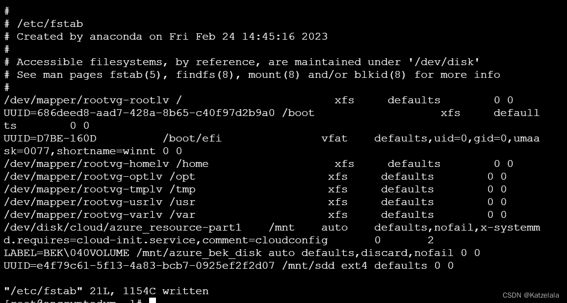 Linux磁盘初始化与fstab文件更新_更新fstab-CSDN博客