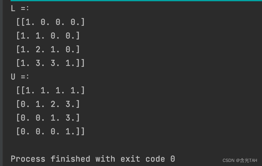 python --- 实现LU=PA分解（部分主元的高斯消去）/带行交换的LU分解_lu 分解 with partial pivoting-CSDN博客