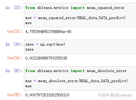 python——求 MSE\RMSE\MAE 误差的方法_nmse python-CSDN博客