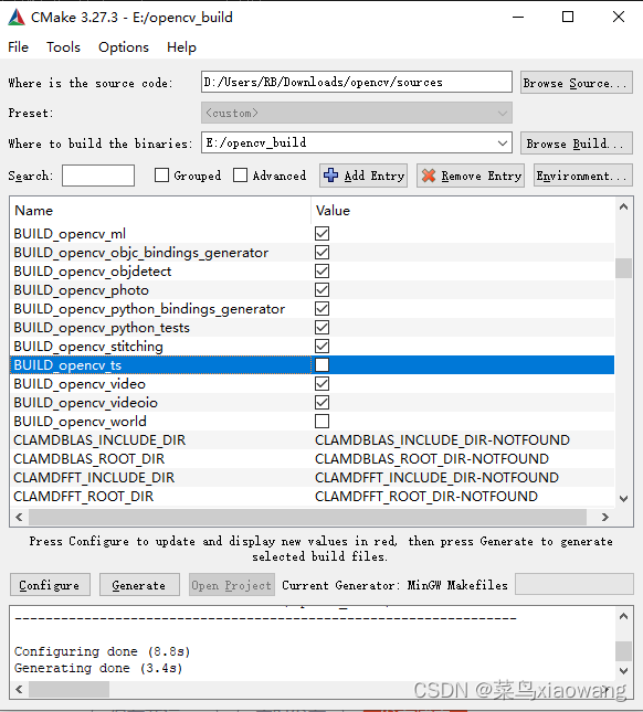 Opencv使用cmake和mingw W64的编译安装linux 使用mingw64 打包opencv 为可执行whl文件 Csdn博客 2960