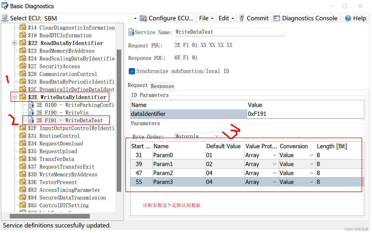 CANoe入门：在CAPL中语言中修改诊断服务的参数_如何使用capl设置诊断报文的参数-CSDN博客
