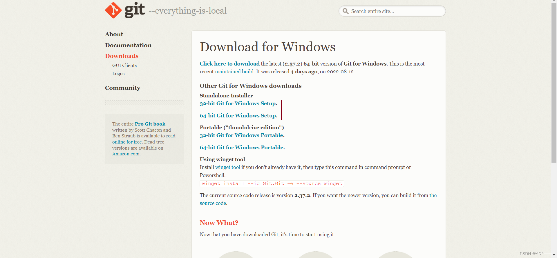 Git的下载与安装_standalone installer-CSDN博客