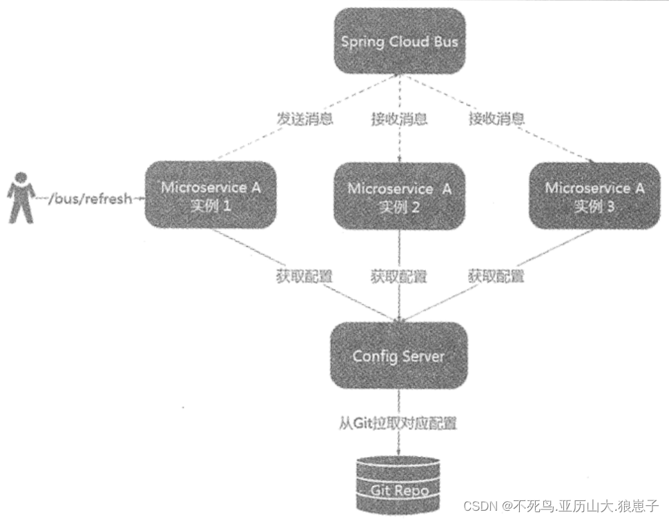 SpringCloud（14）：Config服务集成Bus实现动态更新配置_config+bus实现动态配置-CSDN博客