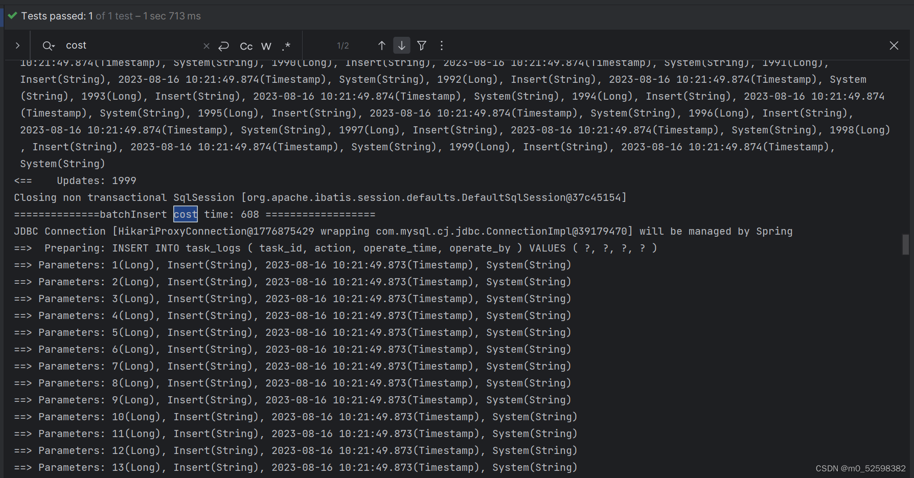 MyBatisPlus的saveBatch方法和自定义的批量插入方法对比_mybaties-plus savebatch()性能好还是自己写的语句性能好-CSDN博客