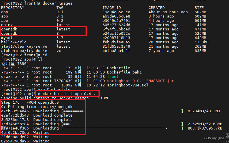 Dockefile FROM基础镜像如果本地没有pull 构建时会pull拉取_from openjdk:9-CSDN博客